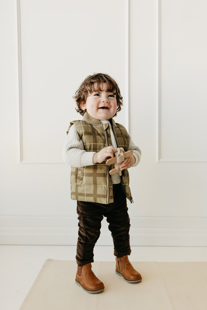 Taylor Vest - Isaiah Check Balm – Jamie Kay Wholesale