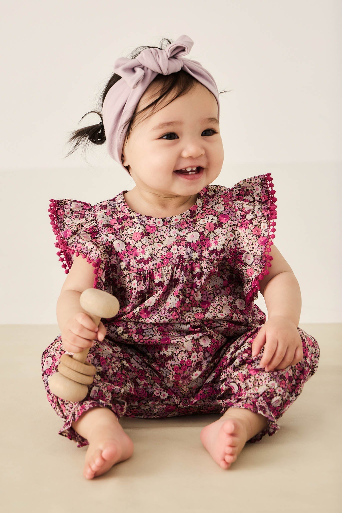 Organic Cotton Martha Playsuit - Garden Print – Jamie Kay Wholesale