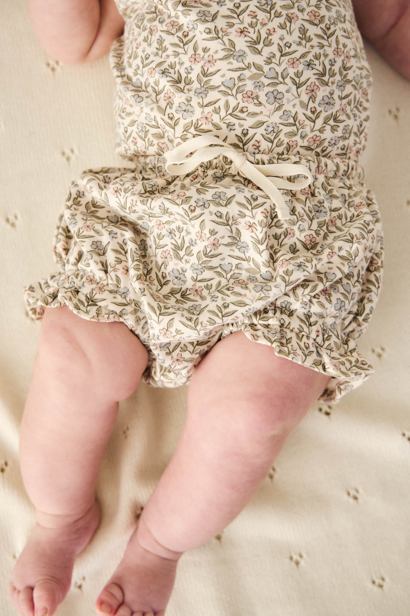 Organic Cotton Frill Bloomer - Ariella Eggnog – Jamie Kay Wholesale