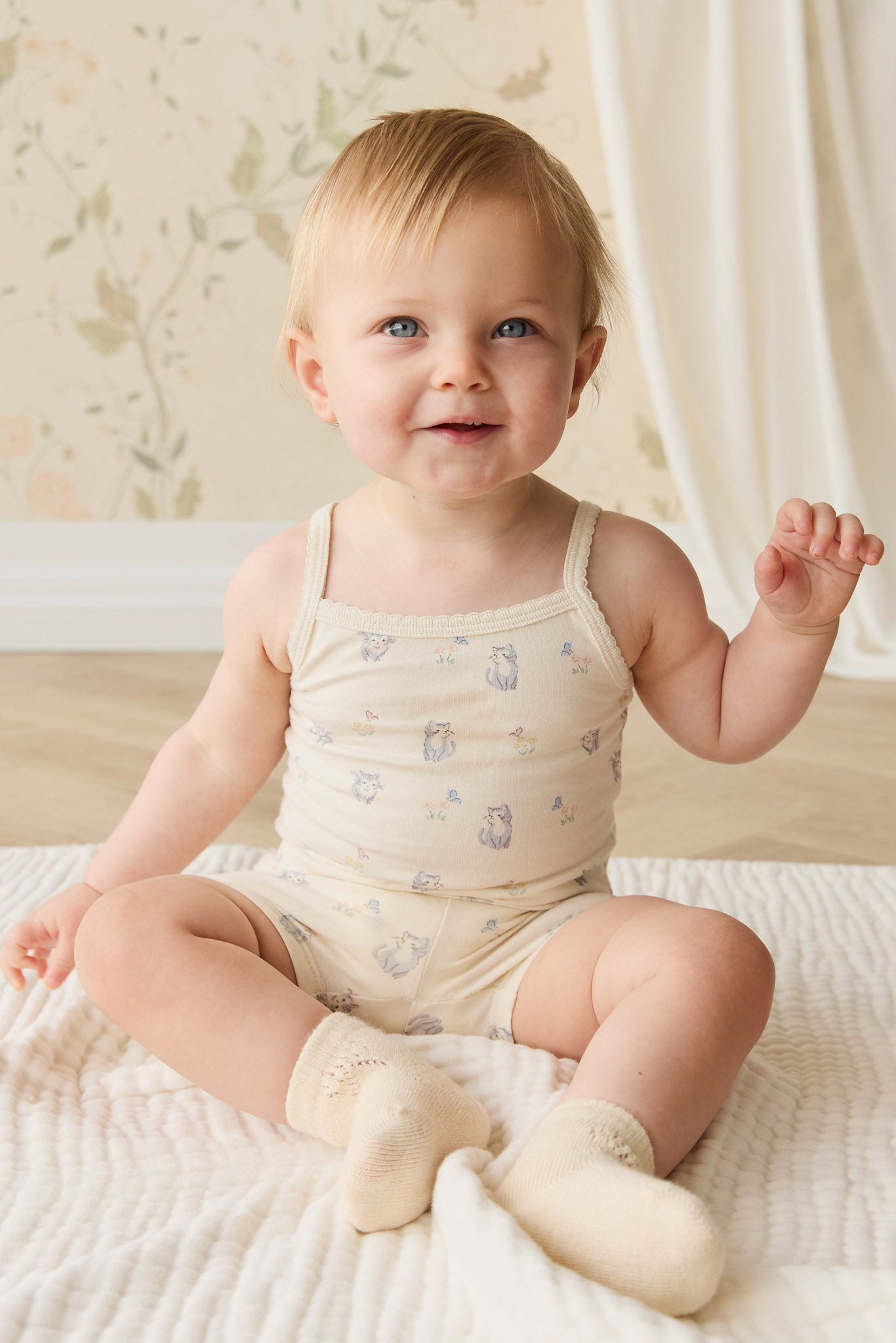 Organic Cotton Jolie Singlet Pyjama Set - Charlies Butterflies – Jamie ...