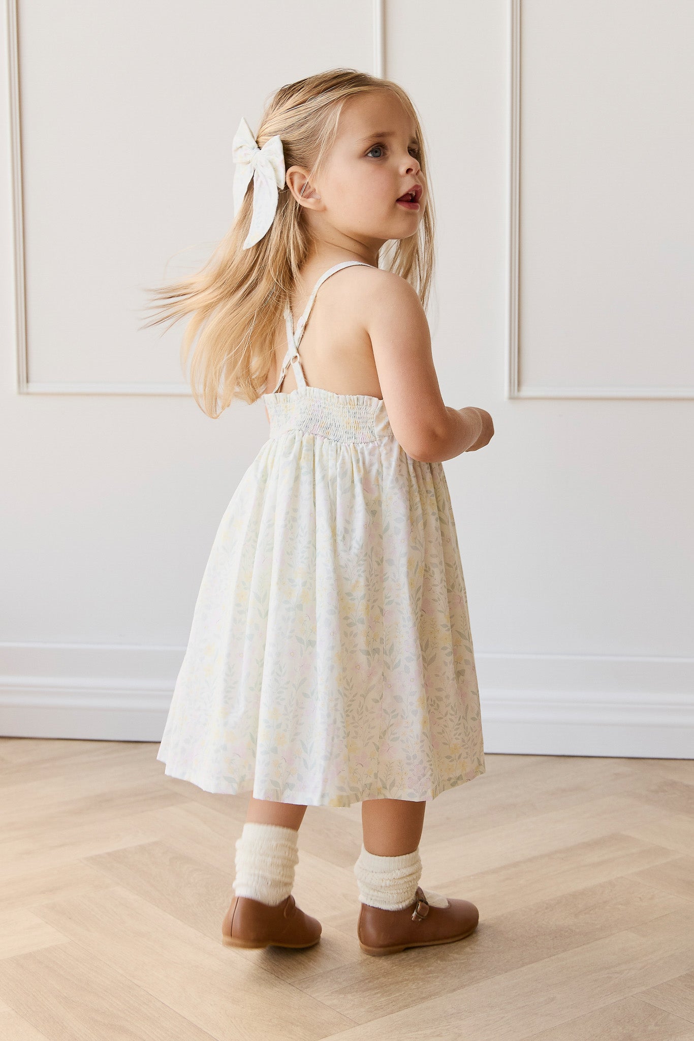 Organic Cotton Pippa Dress - Daphne Egret – Jamie Kay Wholesale