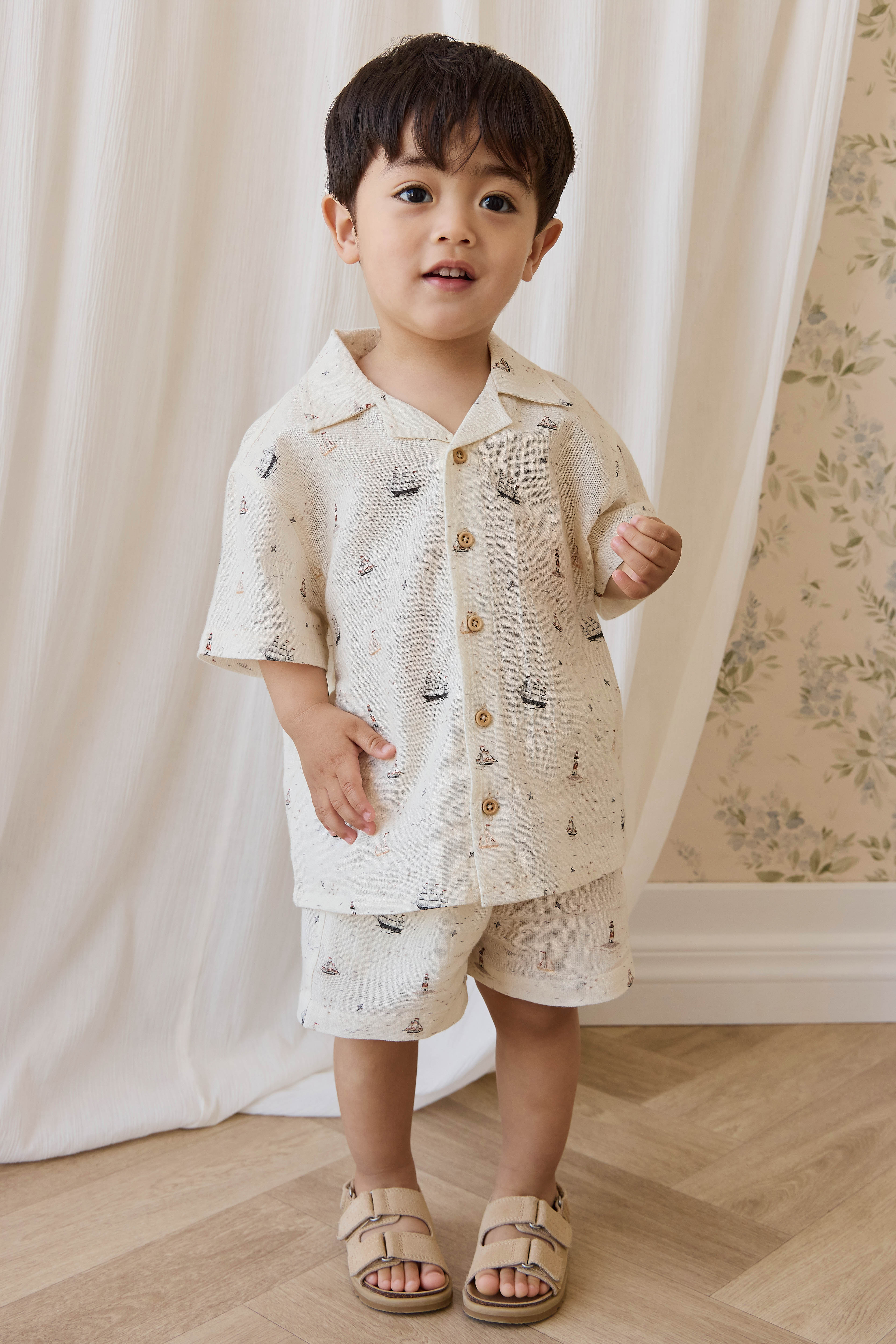 Organic Cotton Louis Short - Sailing Day – Jamie Kay Wholesale