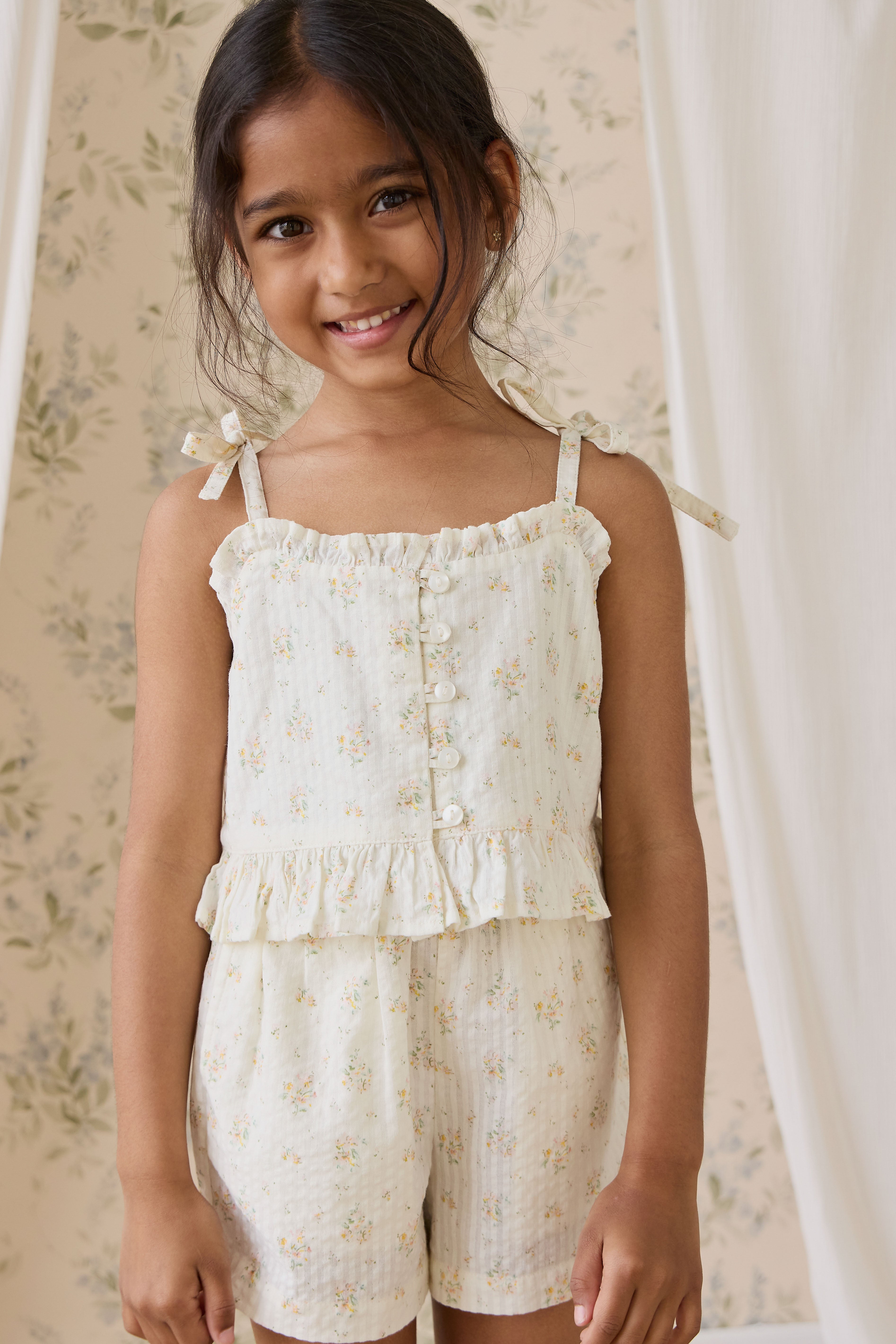 Organic Cotton Mirabel Top - Justine Parchment – Jamie Kay Wholesale