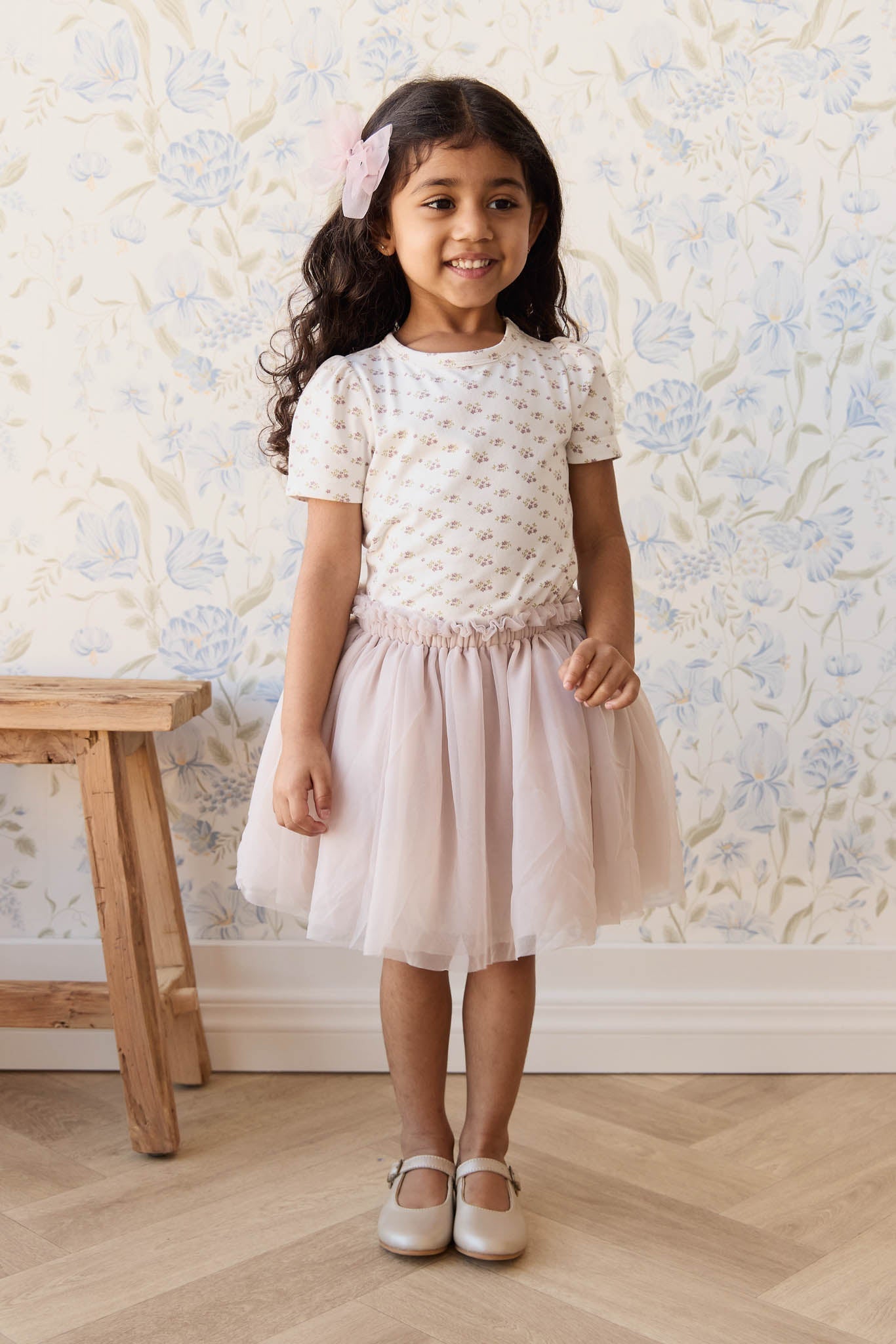 Organic Cotton Tasha Top - Rose Floral Pink – Jamie Kay Wholesale