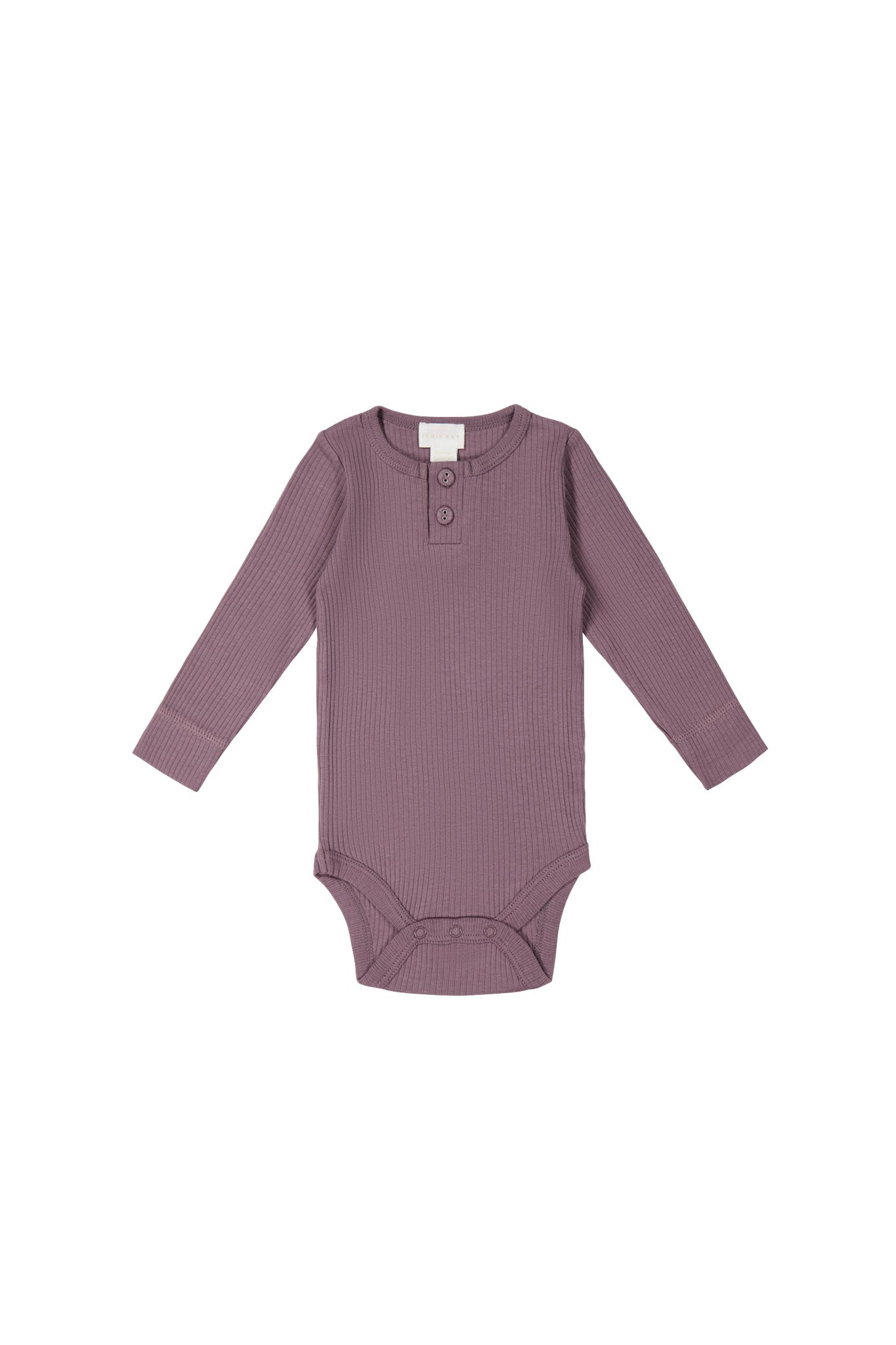 Organic Cotton Modal Long Sleeve Bodysuit - Twilight – Jamie Kay Wholesale