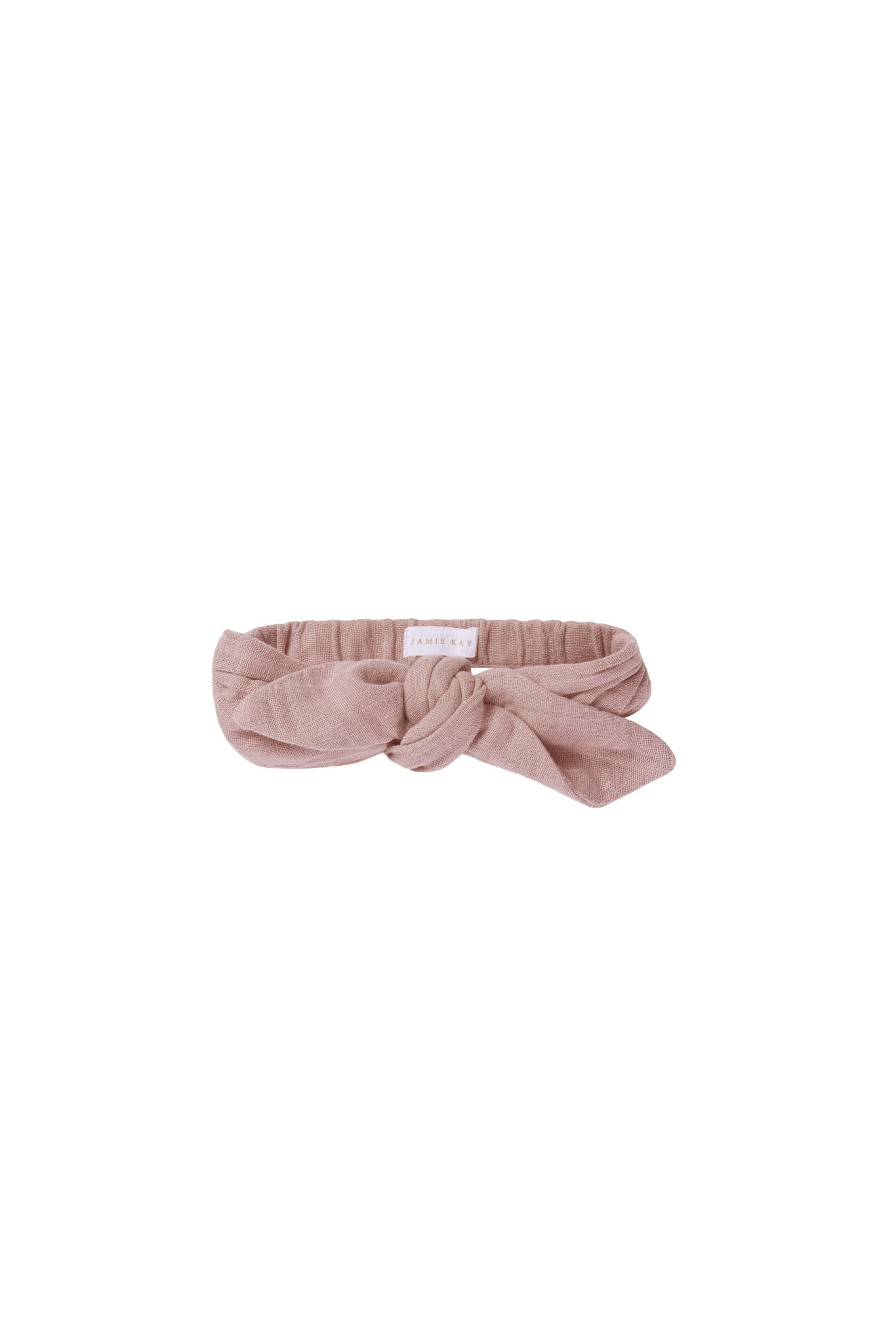 Organic Cotton Muslin Headband - Powder Pink – Jamie Kay Wholesale