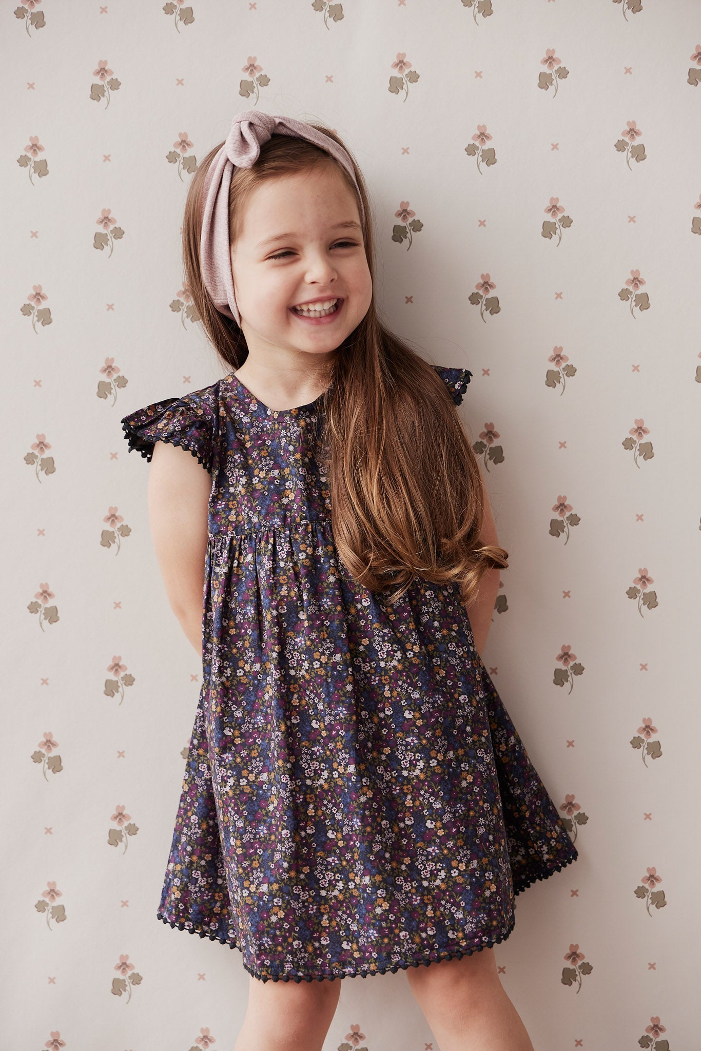 Organic Cotton Poppy Dress - Winter Iris – Jamie Kay Wholesale
